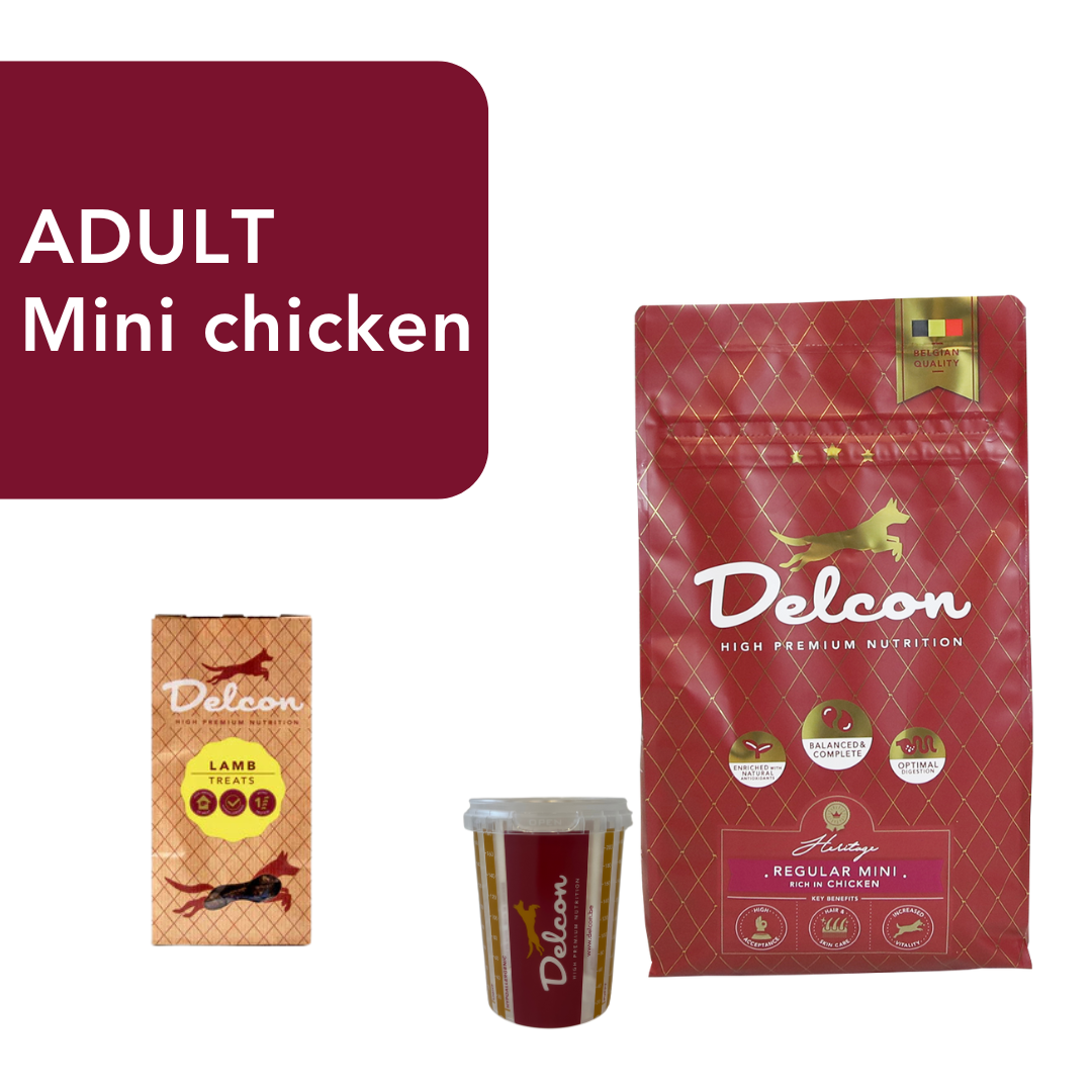 Proefpakket Hond - Delcon Regular Mini Rich in Chicken – Delcon Petfood Shop